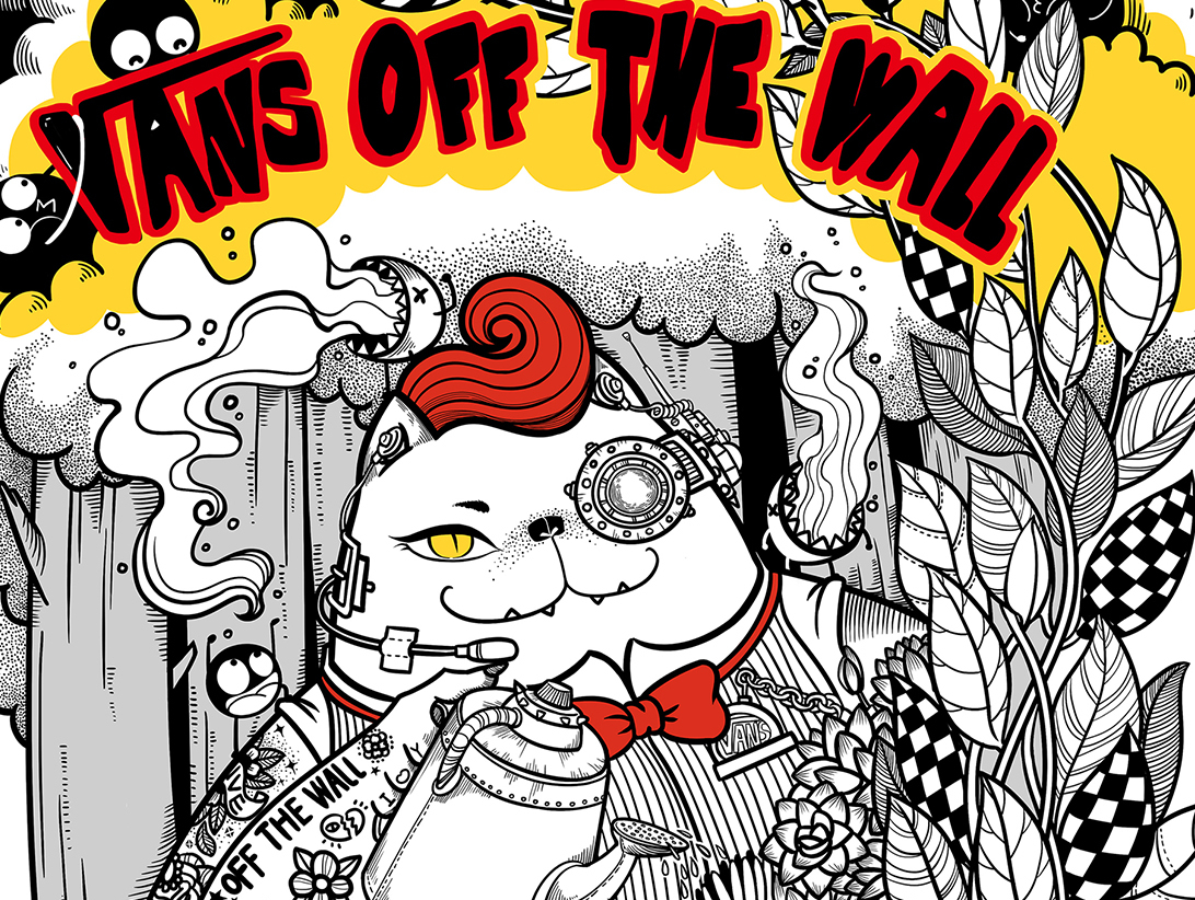 “OFF THE WALL”#VANS艺术家#_Bingo小鬼-站酷ZCOOL