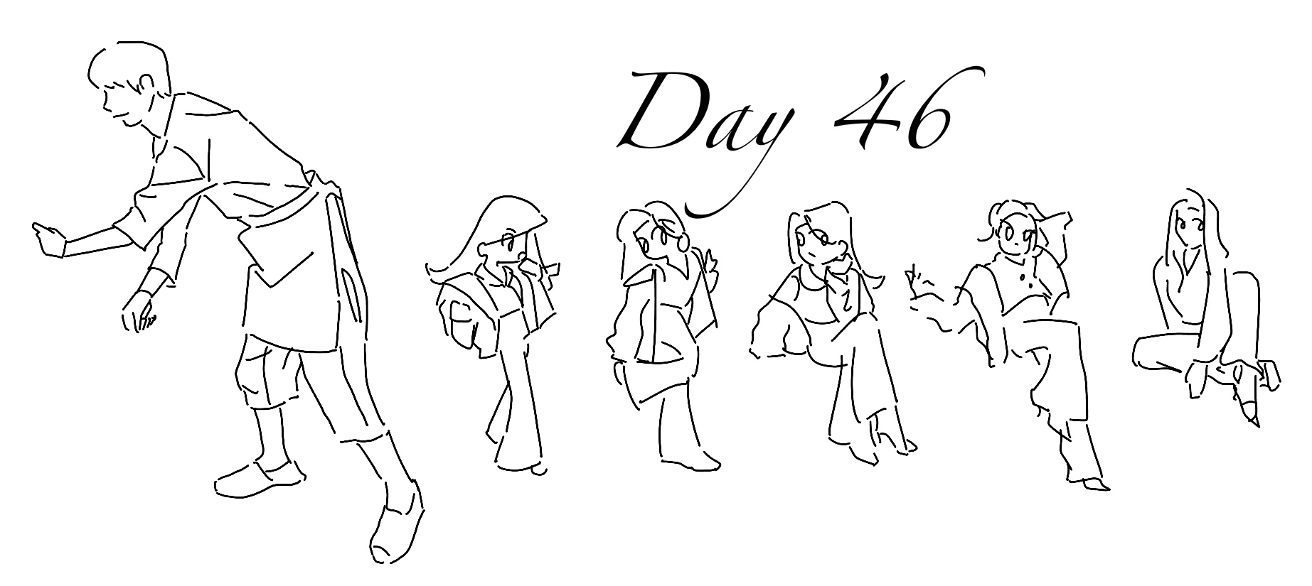 #速写60天挑战赛# day46@速写班长 _冬至常青-站酷ZCOOL