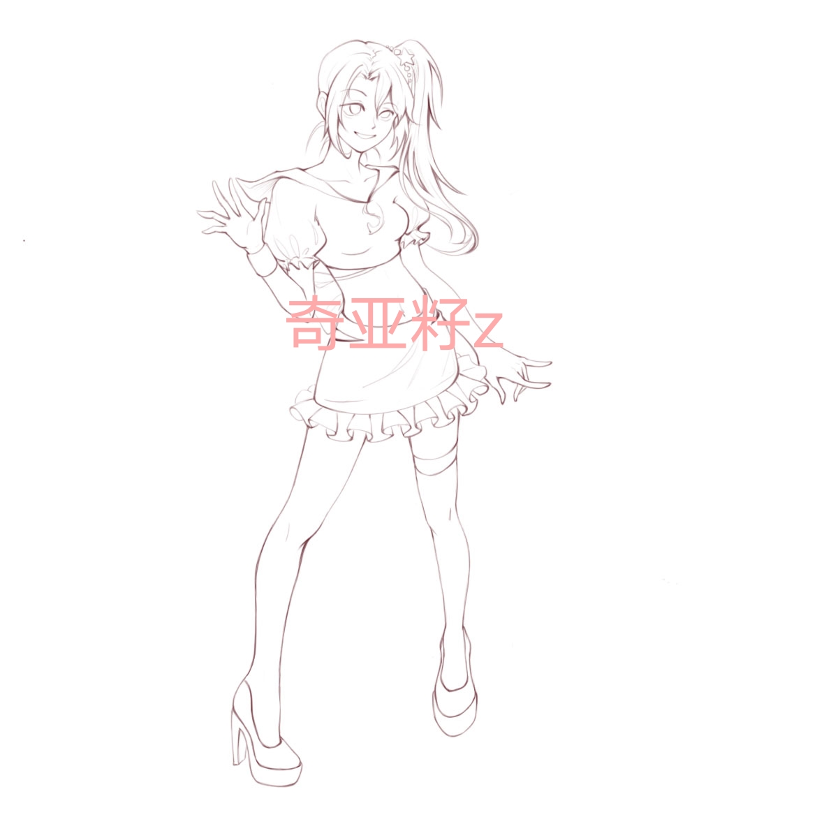 第一次用PS画立绘_奇亚籽czh-站酷ZCOOL