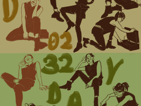 Day02/32 速写挑战12/13期_山林木之鸡-站酷ZCOOL