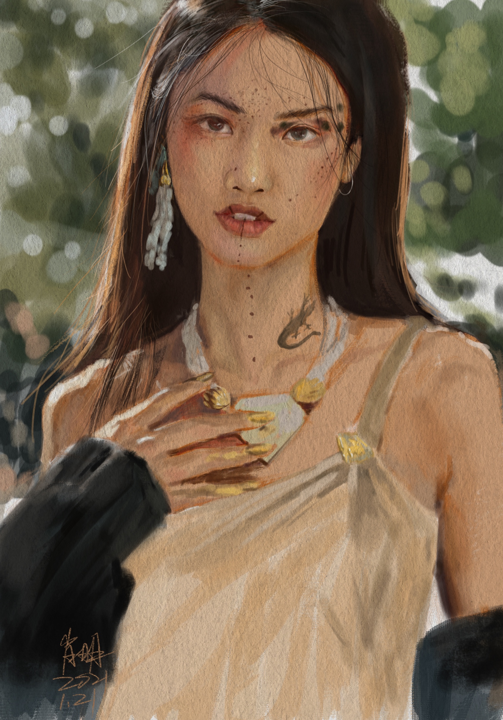 板绘人物_肖斯特洛夫斯基-站酷ZCOOL