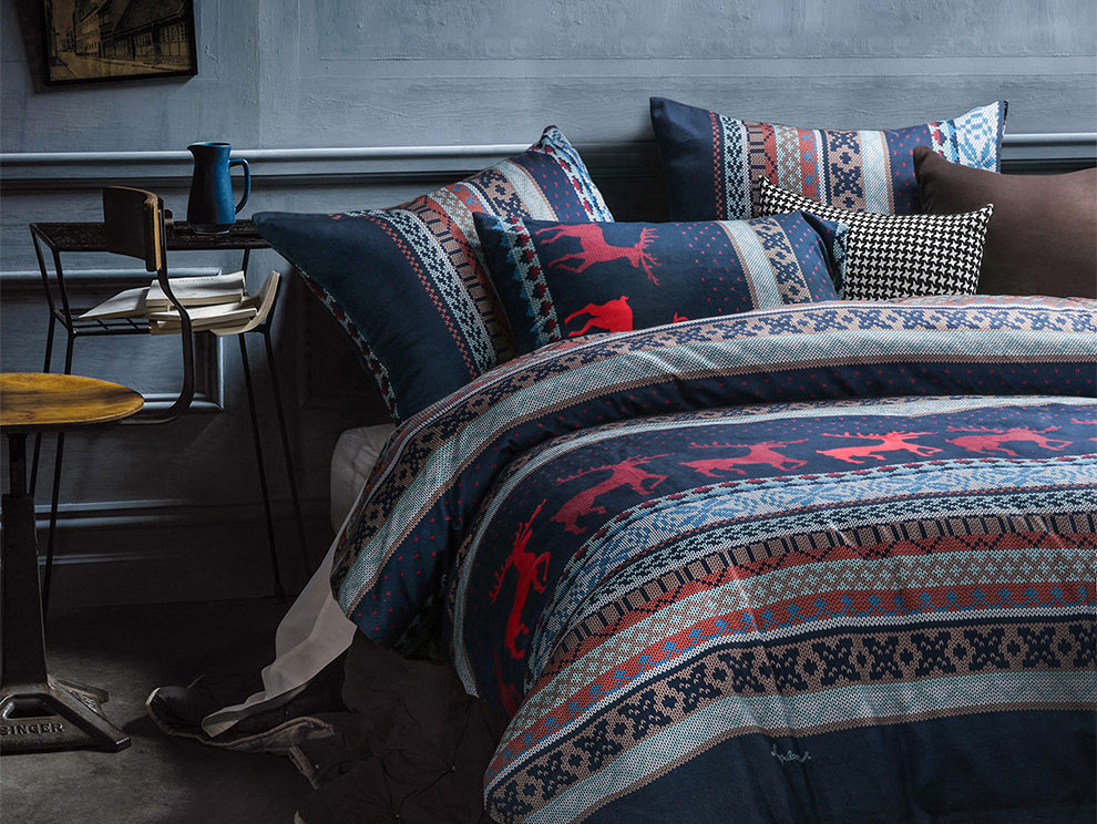 家纺四件套详情纯棉简约_Woytey-站酷ZCOOL