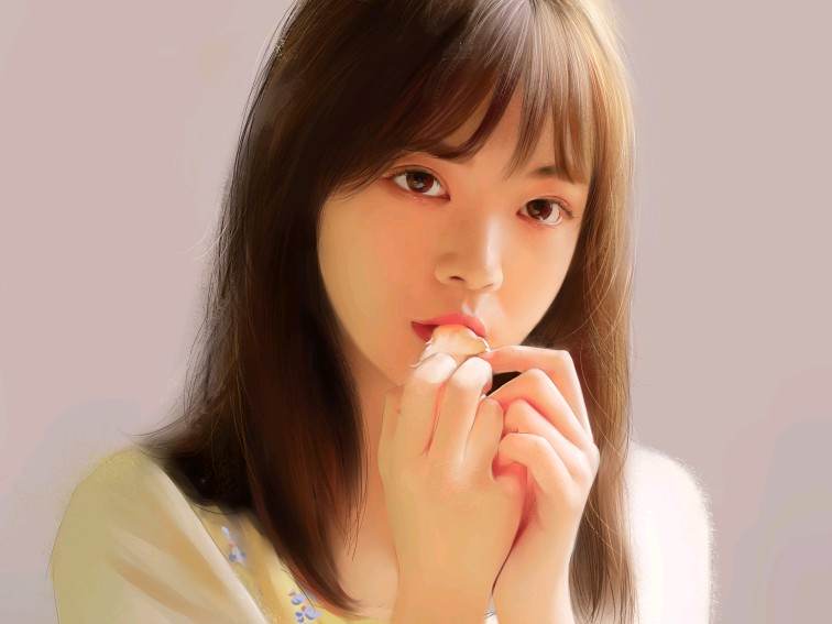 画个温柔小妹_mumulike-站酷ZCOOL