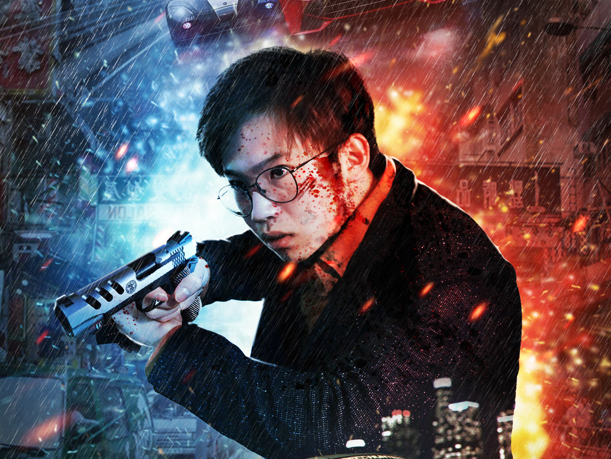 用自己照片做海报设计练习2 【AGENT LYNN】_小林銀河-站酷ZCOOL