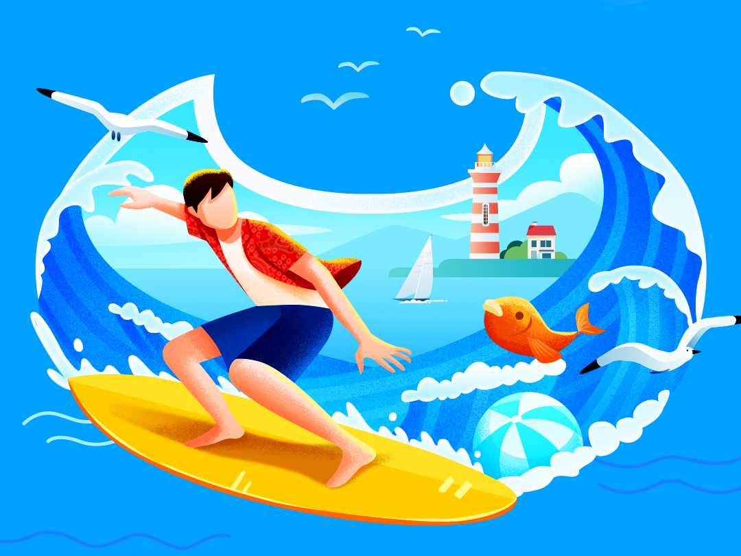 节日系列插画-动态海报_玖叁93-站酷ZCOOL