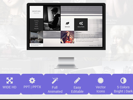 40页商务蒙特风格多用途PPT模板_顶尖PPT-站酷ZCOOL