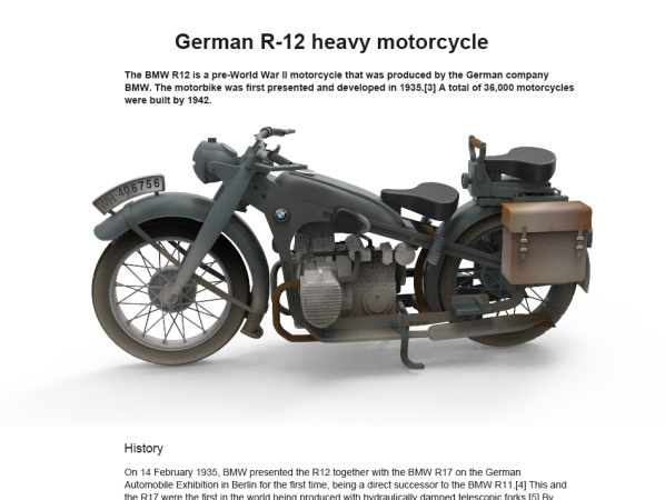 German R-12 heavy motorcycle (BMW R12)_lihaibo688-站酷ZCOOL