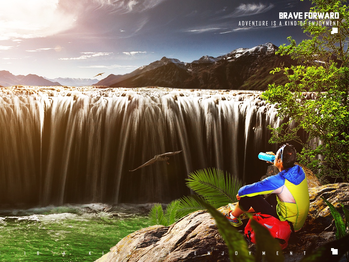 户外海报 合成效果_JZB江生-站酷ZCOOL