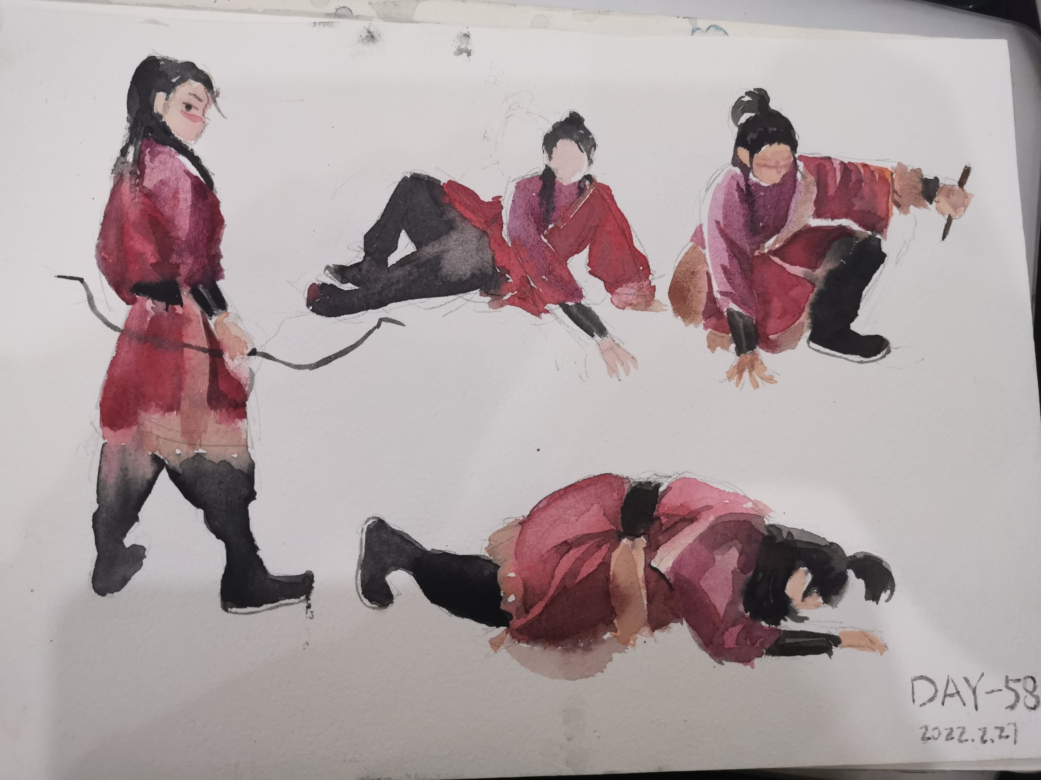 #速写60天挑战赛# @速写班长 day58_底迪画大饼-站酷ZCOOL