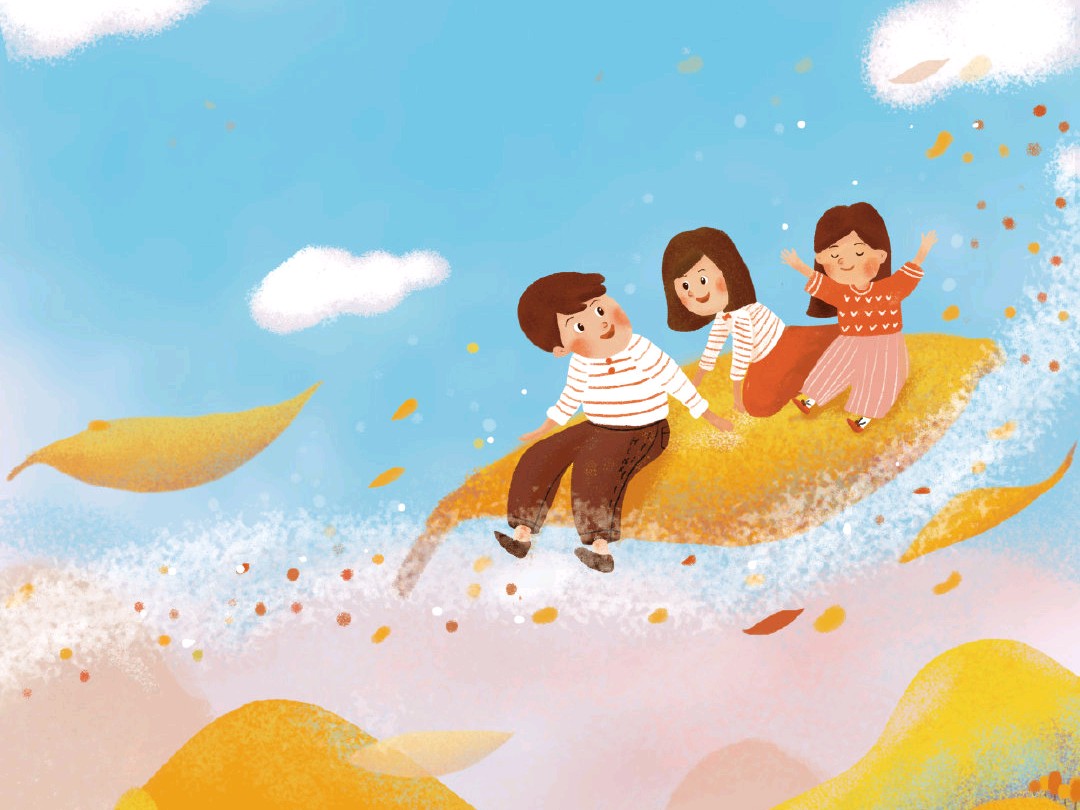 原创亲子插画之秋天的梦_核林女侠heling-站酷ZCOOL