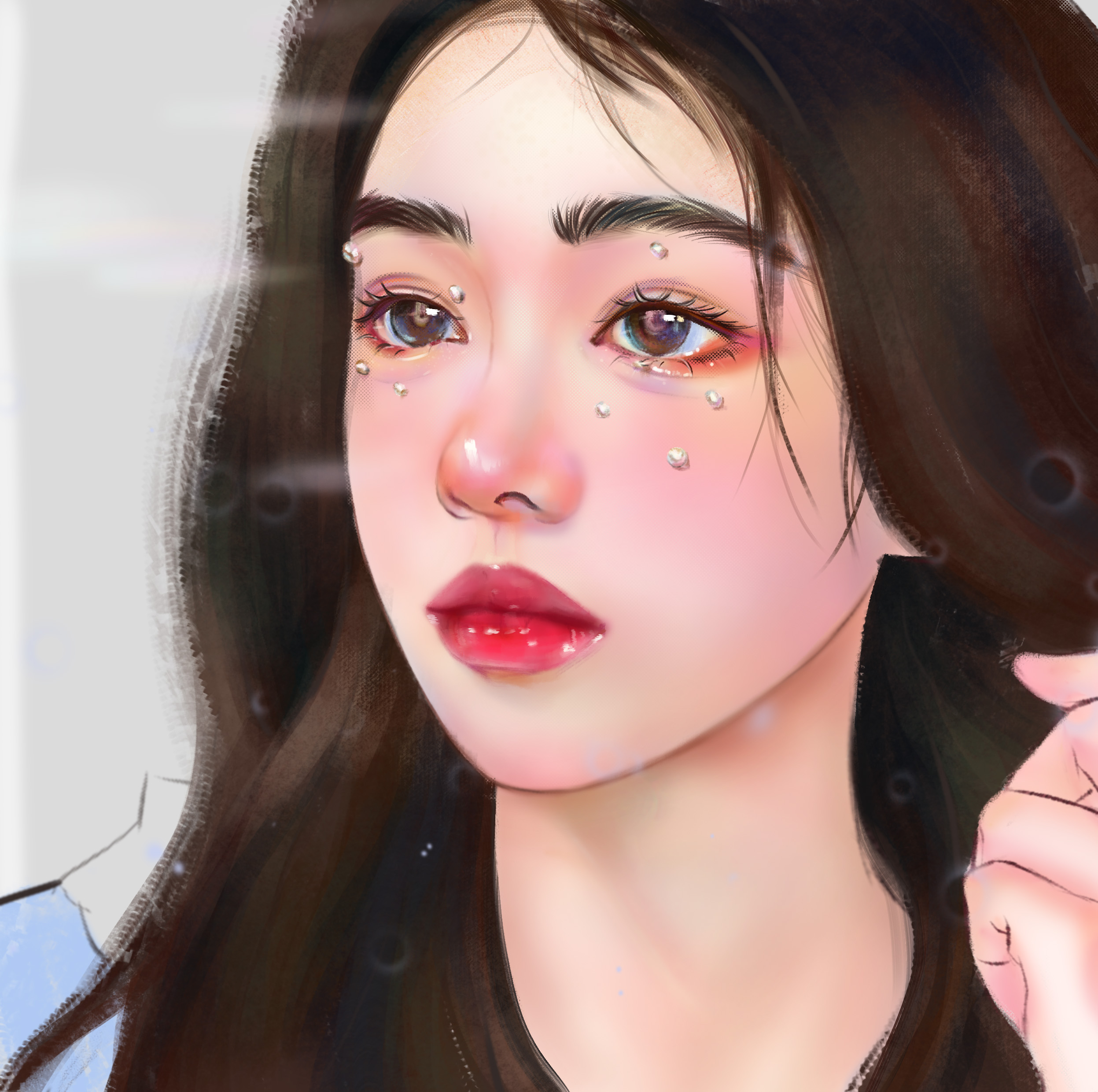 少女头像画_软12076-站酷ZCOOL