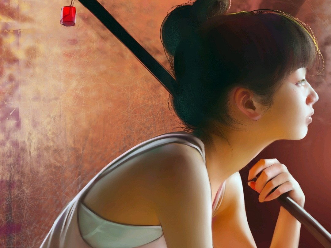 扫帚女孩_mumulike-站酷ZCOOL