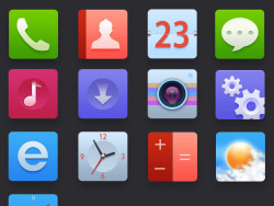 MIUI V5图标练习 才画几个 _Benny_Bao-站酷ZCOOL