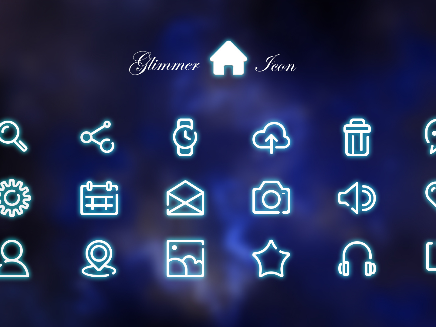 glimmer icon_人间富贵花-站酷ZCOOL
