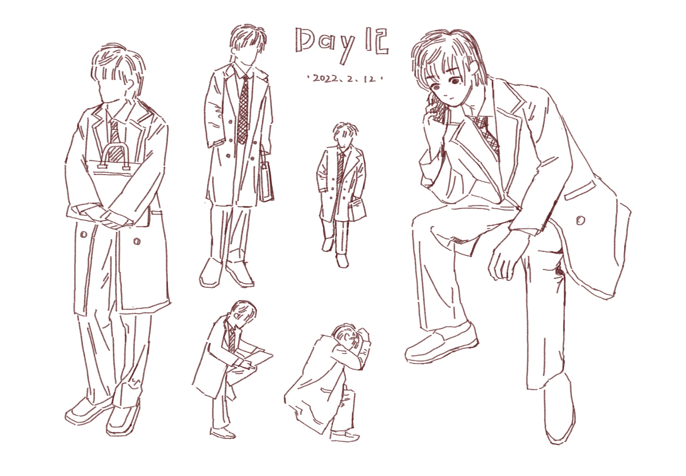 速写挑战day12_好大一颗西瓜籽-站酷ZCOOL