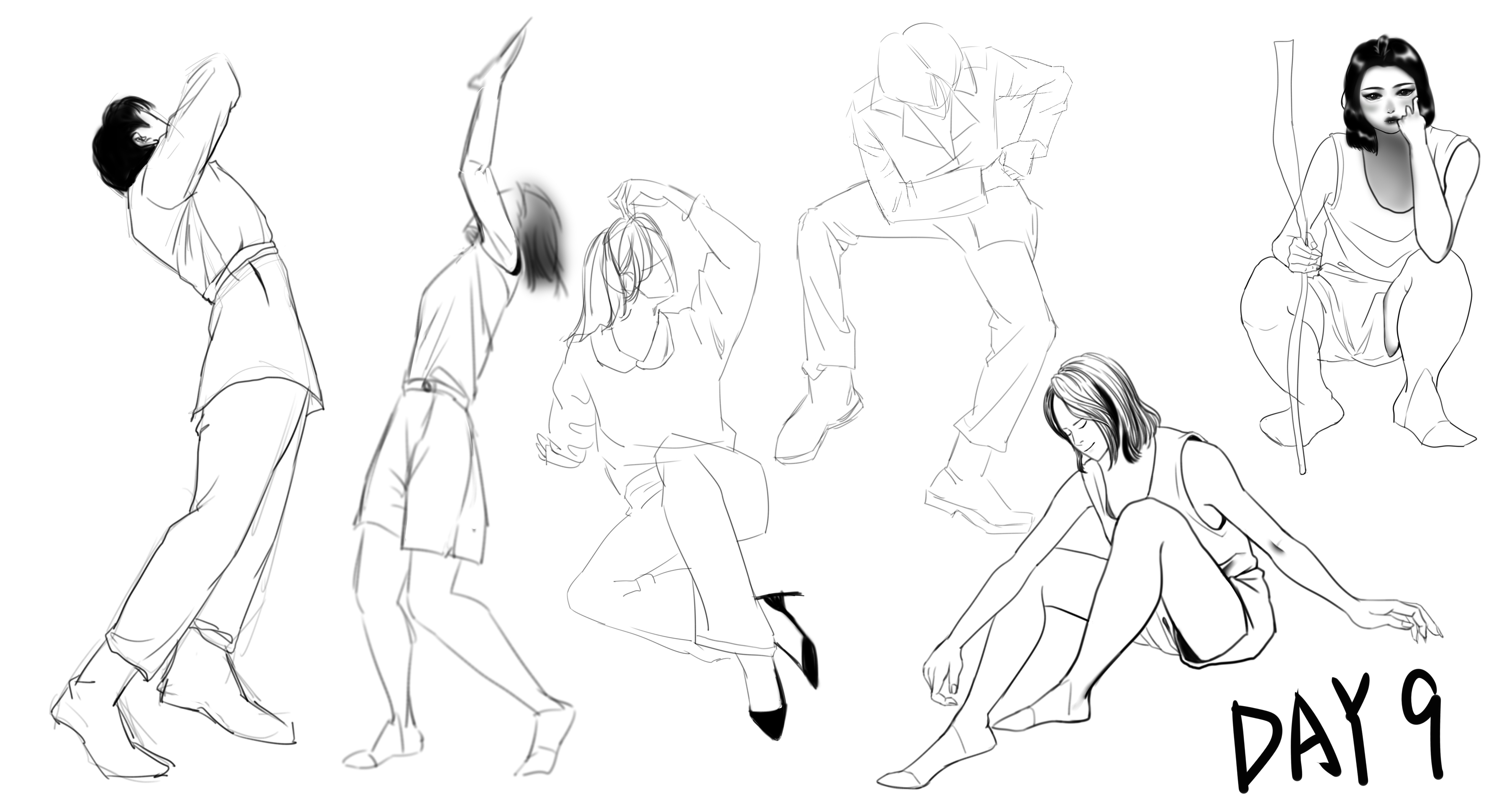 #速写60天挑战赛 day9 @速写班长_普通仙女虫逢-站酷ZCOOL