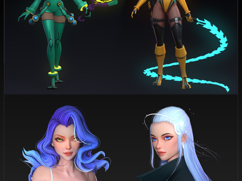 3d角色模型_Z828722741-站酷ZCOOL