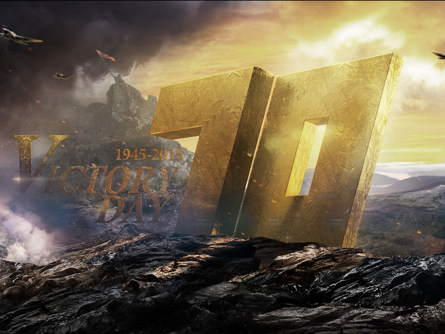 抗战70周年数字绘景_Kavin_W-站酷ZCOOL