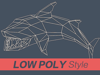 low poly线条练习_设模君的日常-站酷ZCOOL