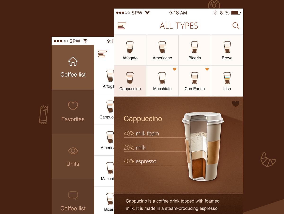 Coffee Time app——临摹_superbisimai-站酷ZCOOL