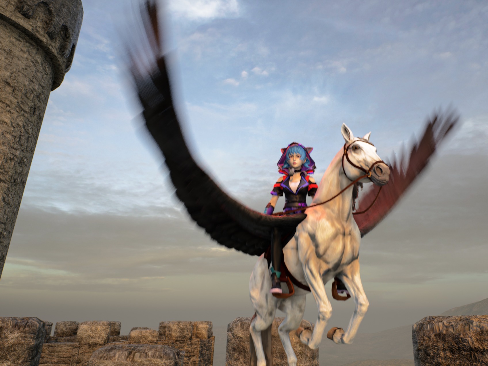 主播你的马飞起来了_3D数字人3D设计VI-站酷ZCOOL