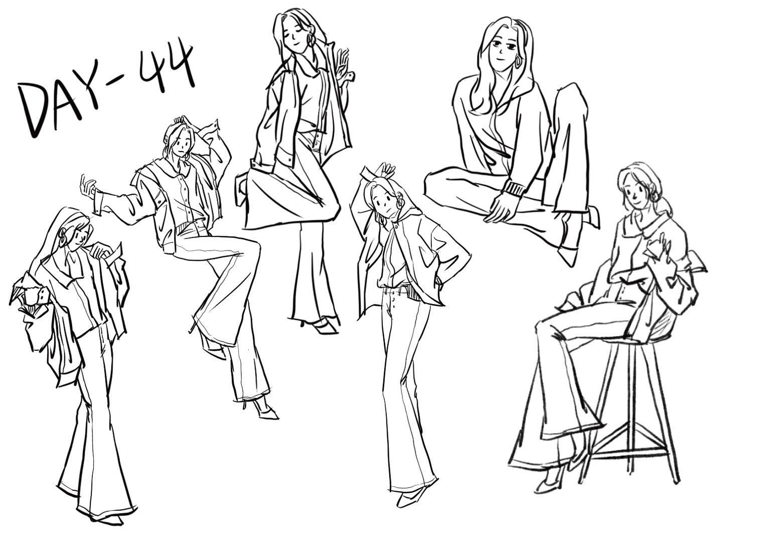 速写60天挑战赛 DAY44@速写班长_印第安小揪揪-站酷ZCOOL