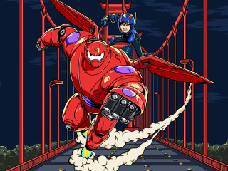 漫威新电影《超能陆战队》黑夜版概念海报_ACEWORKS-站酷ZCOOL