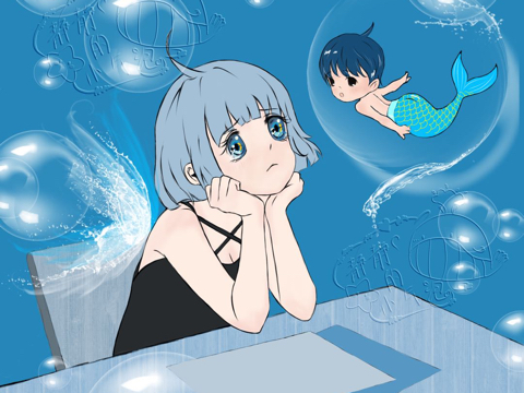 emo小哭包_静静的小气泡-站酷ZCOOL