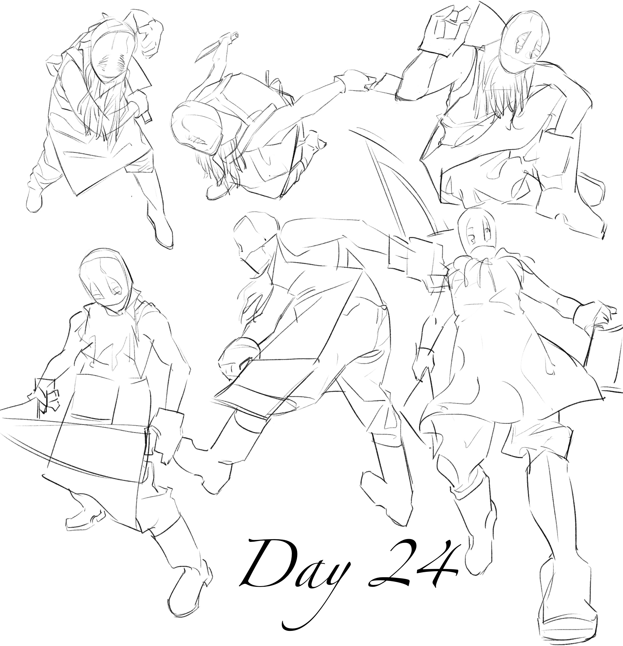 #速写60天挑战赛# day24@速写班长 _冬至常青-站酷ZCOOL