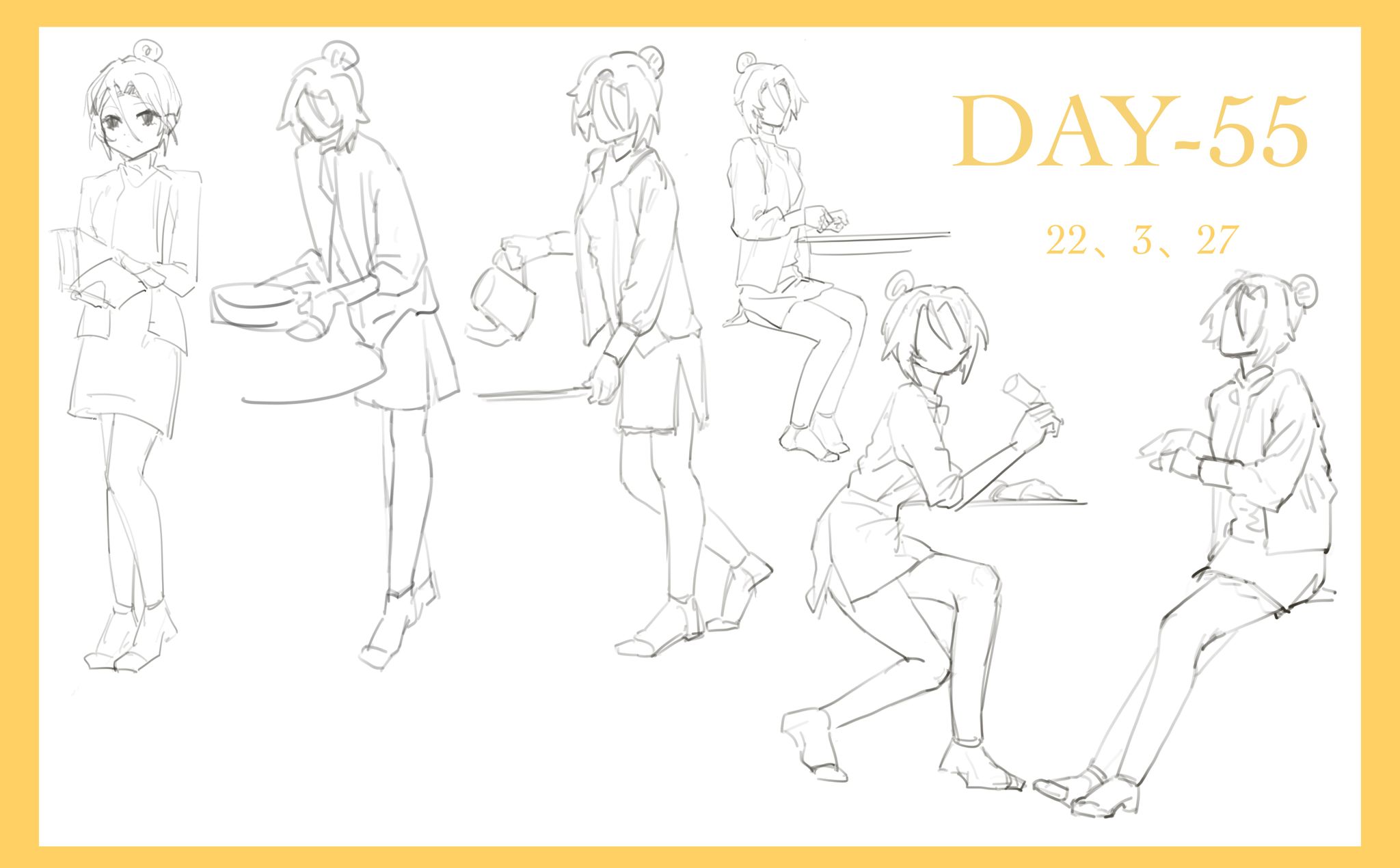 #速写60天挑战赛# @速写班长 day55_好好活下去-站酷ZCOOL