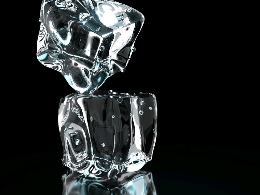 C4d 冰_无辣不欢_H-站酷ZCOOL