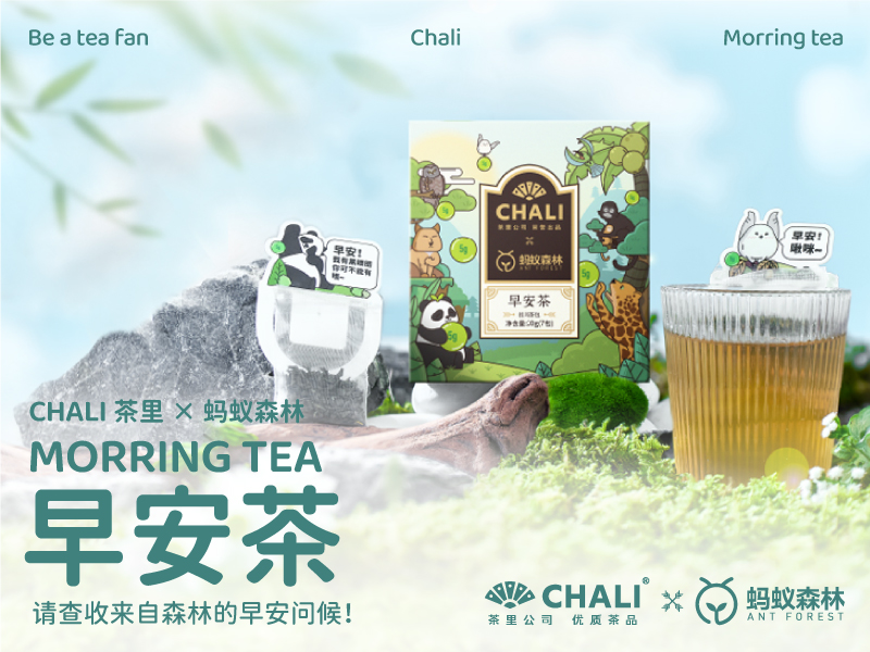 CHALI茶里×蚂蚁森林｜请查收来自森林的早安问候！_菜凸凹-站酷ZCOOL