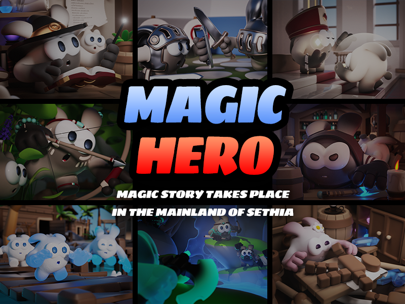 MAGIC HERO | 元兔IP形象设定_椰壳_YK-站酷ZCOOL