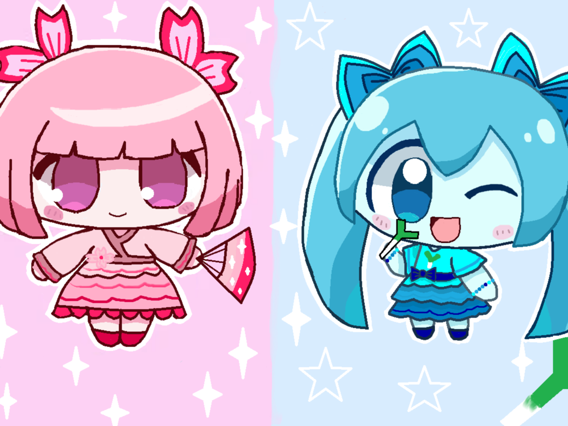 pepoyo:初音未来和VY1的专属洛丽塔服装_宠物天才兔-站酷ZCOOL