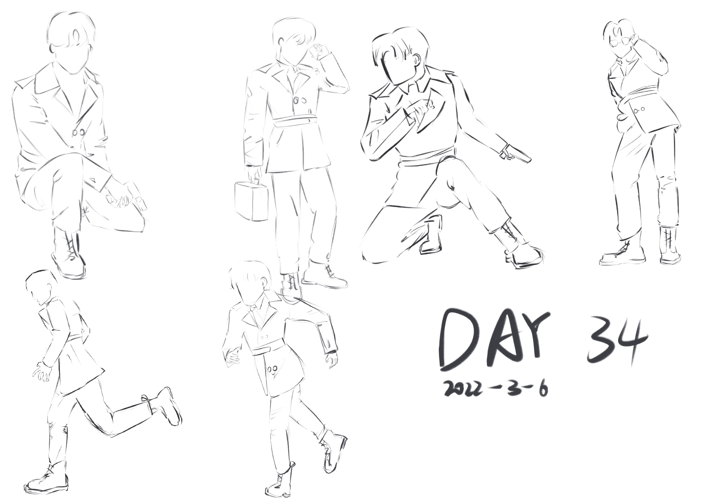 #速写60天挑战赛# day34@速写班长 _海榆-站酷ZCOOL