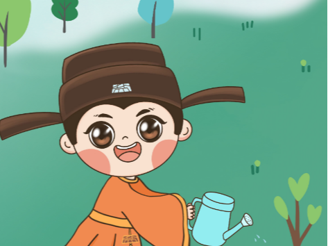 植树节海报~（小盐官IP应用）_设计师Violet-站酷ZCOOL