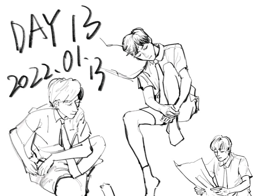 #速写60天挑战赛# day13@速写班长 _百慕涟-站酷ZCOOL