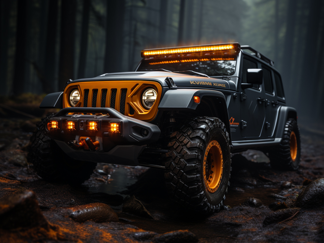 Jeep牧马人越野车-LED灯具照明产品设备_ABEL_R-站酷ZCOOL