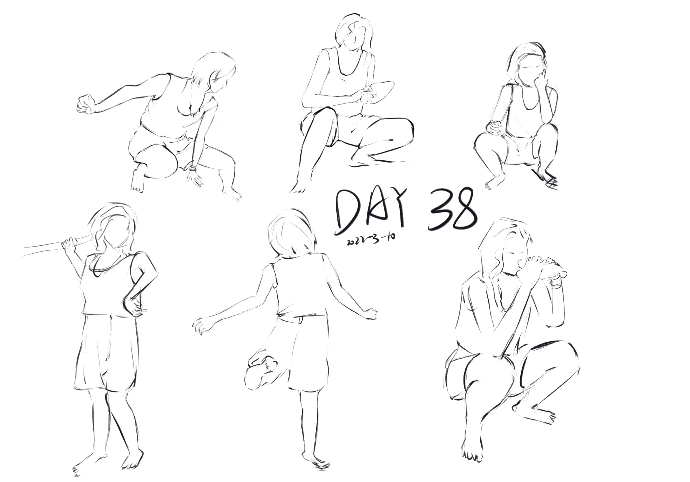 #速写60天挑战赛# day38@速写班长_海榆-站酷ZCOOL