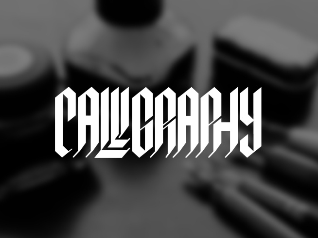 Calligraphy桌布_做作的Daphne-站酷ZCOOL