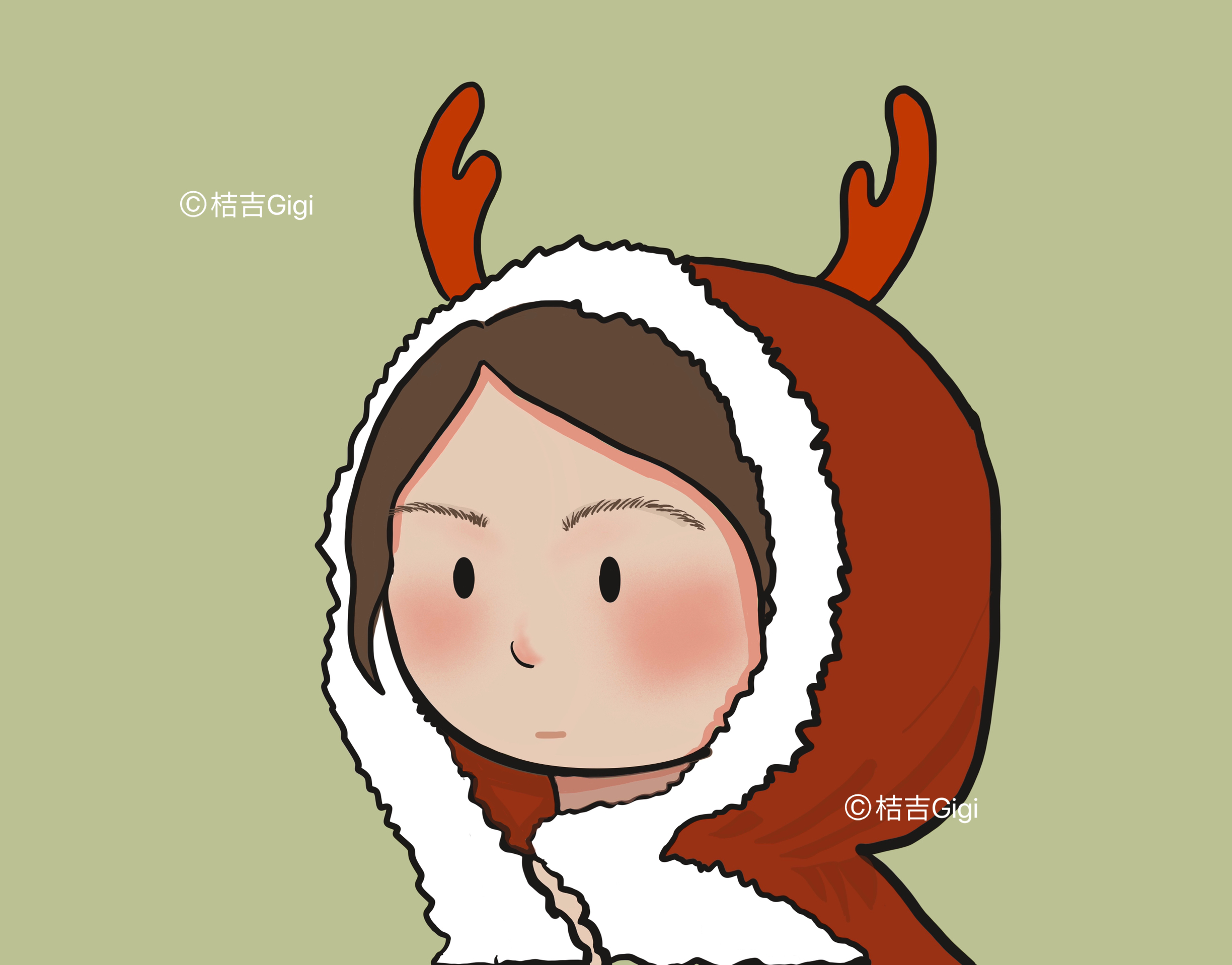 Q版头像_桔吉GiGi-站酷ZCOOL