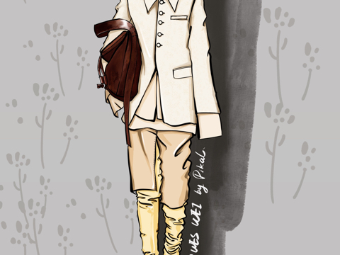 服装效果图摸鱼记录/品牌：JACQUES WEI_皮卡車-站酷ZCOOL