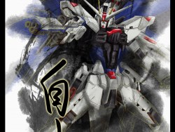 自由高达 （水墨风&精致风）_GIN姜GER-站酷ZCOOL