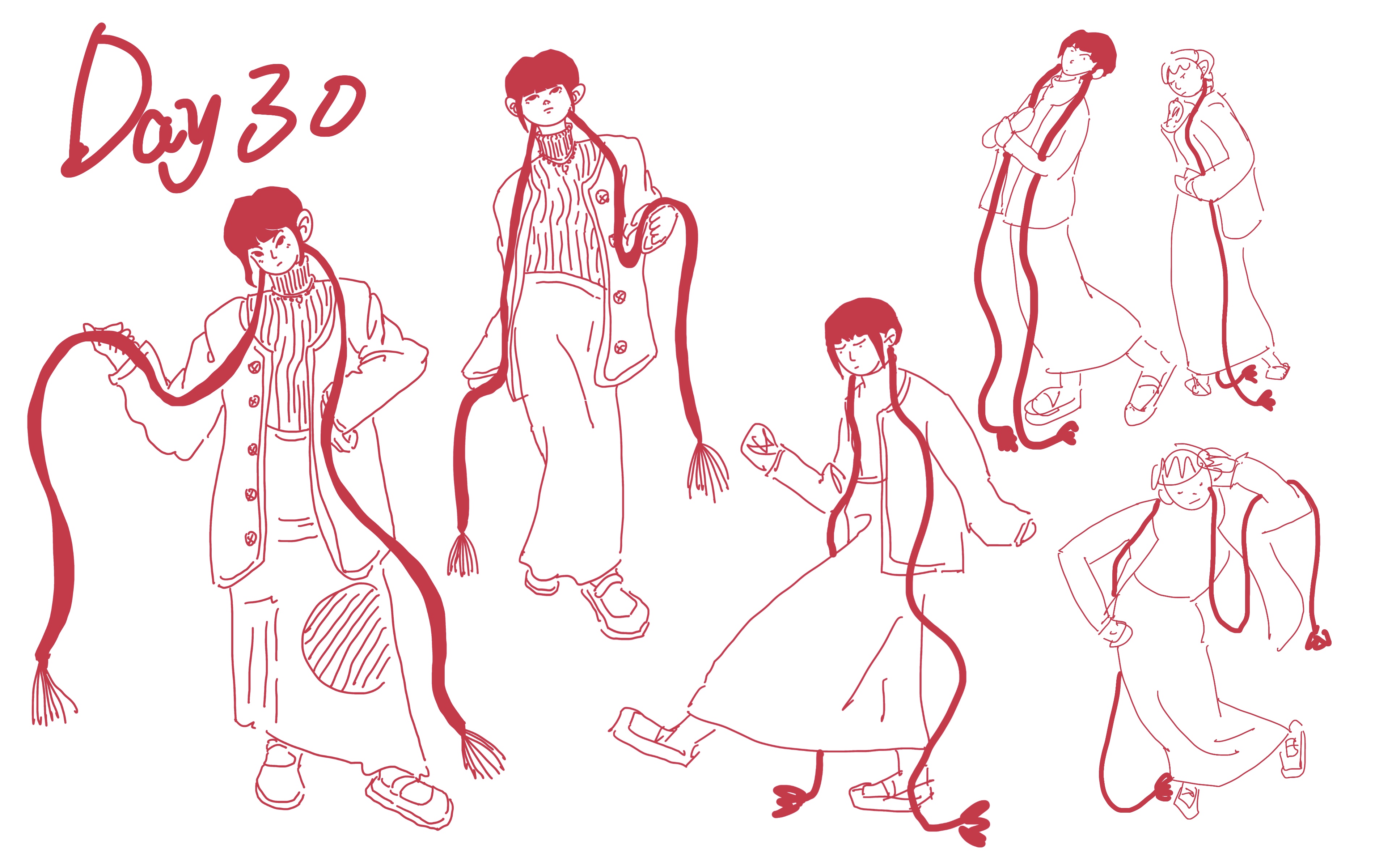 #速写60天挑战赛# Day30@速写班长_llakllakalllakll-站酷ZCOOL