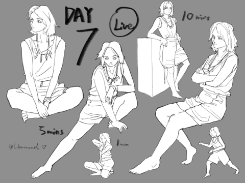 #速写60天挑战赛# Day7 @速写班长_Libercreed丽德-站酷ZCOOL