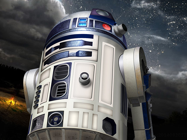 《星球大战》R2-D2超写实海报绘制_黑泽Ming君-站酷ZCOOL