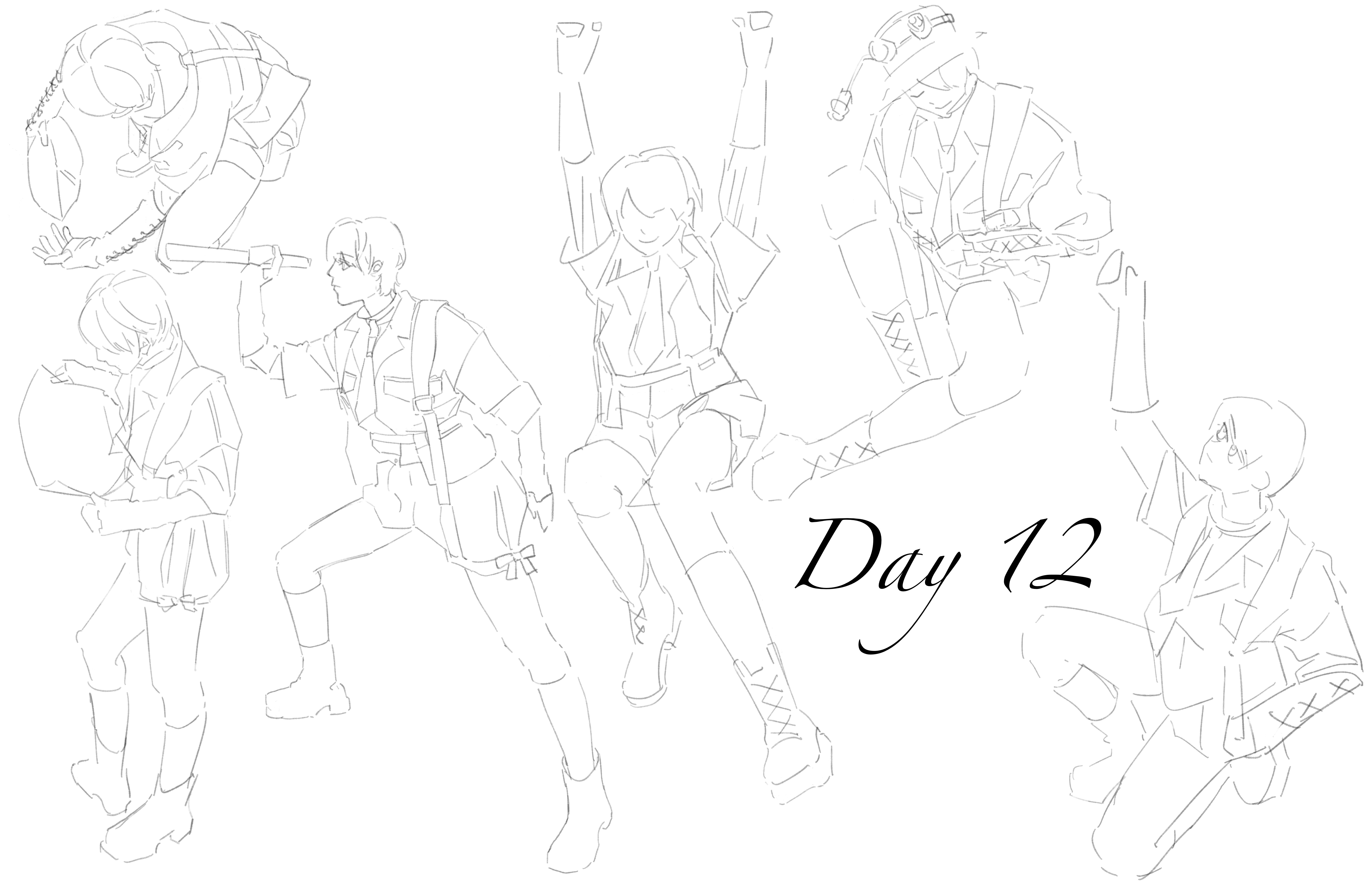 #速写60天挑战赛# day12@速写班长 _冬至常青-站酷ZCOOL