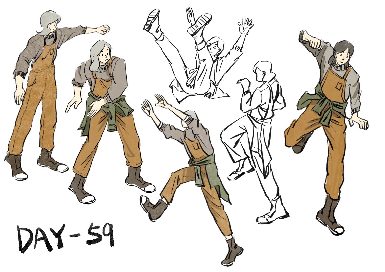 速写60天挑战赛 DAY59 @速写班长_印第安小揪揪-站酷ZCOOL