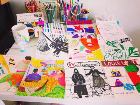 记录留学期间练习插画_Veganss-站酷ZCOOL