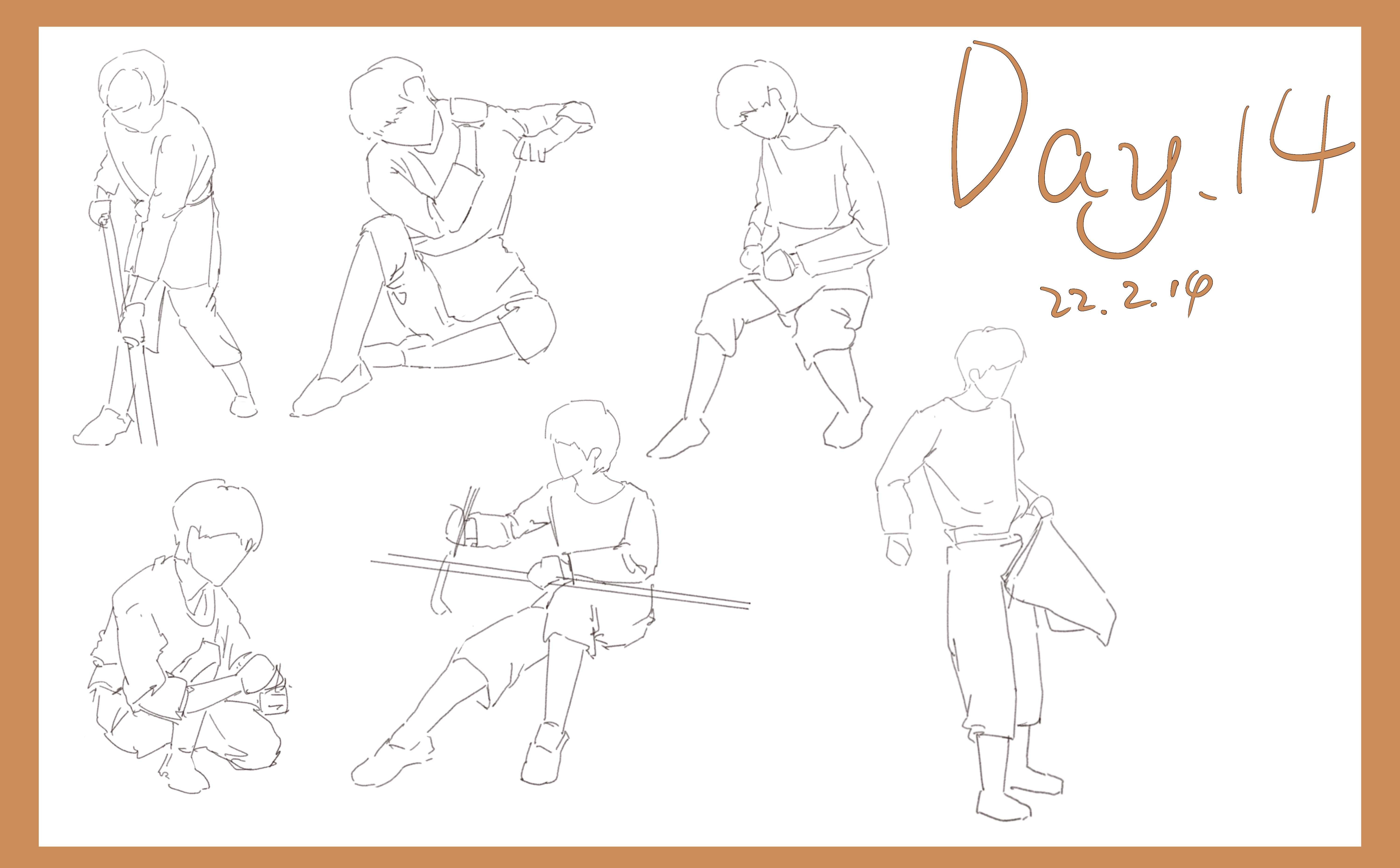 #速写60天挑战赛# @速写班长 day14_好好活下去-站酷ZCOOL